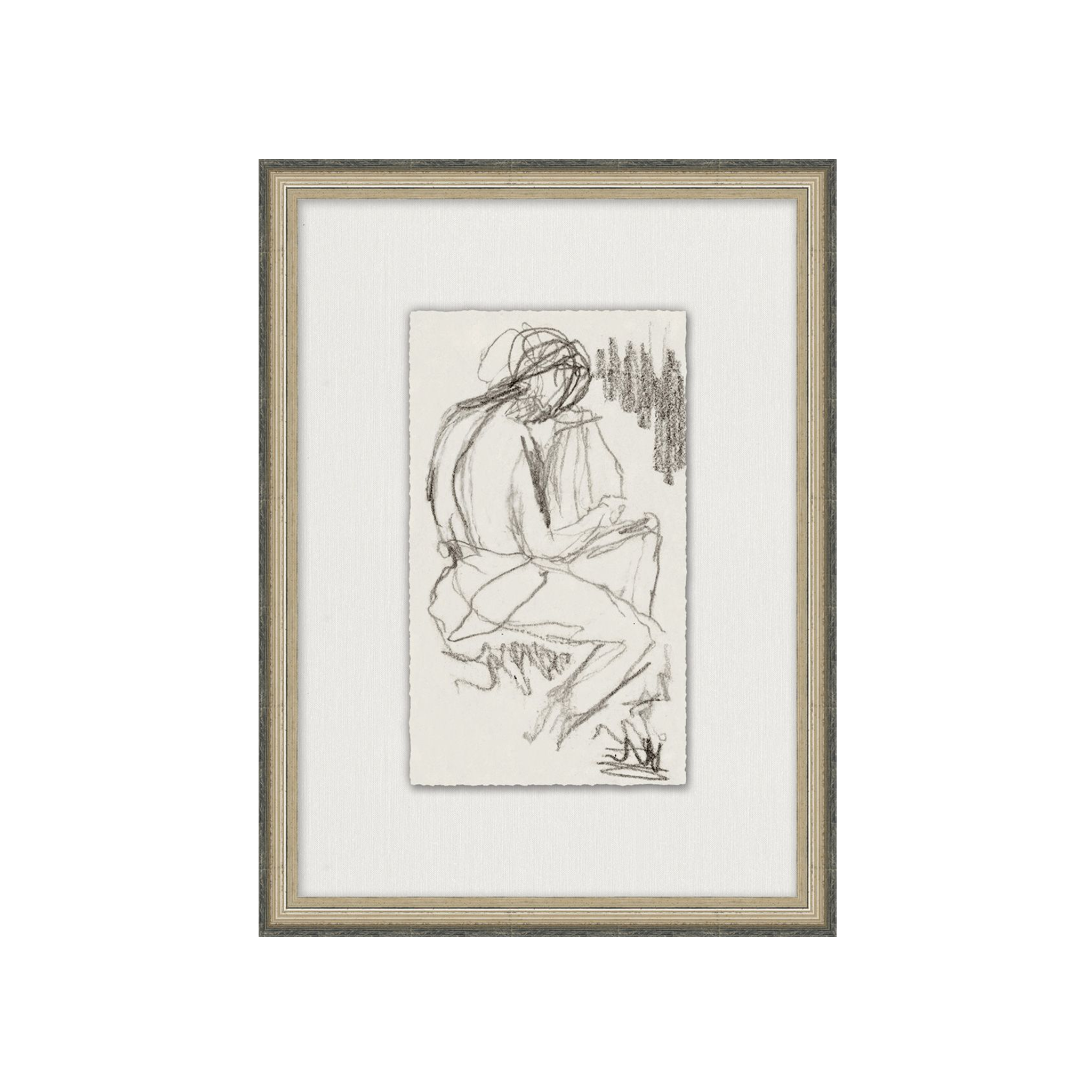 Charcoal Figure Study 5 Artwork Mayker Interiors charcoal-figure-study-5-artwork-mayker-interiors