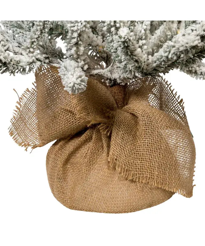 3'PRELIT WRM WHITE LED FLCK VAIL TREE – Mayker Interiors