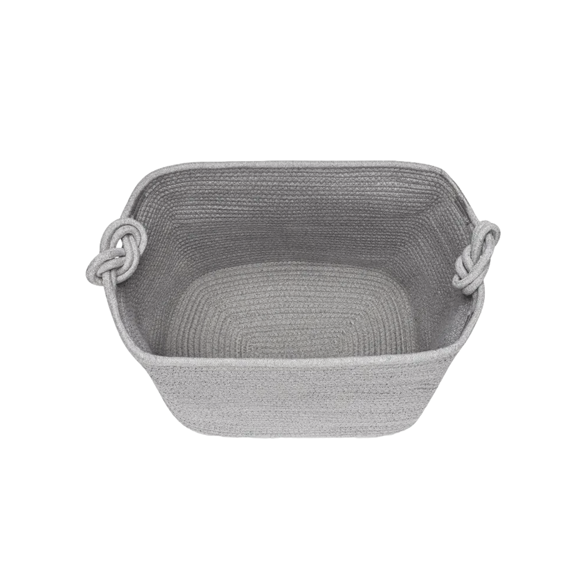 Rope Cube Storage Basket in Gray – Mayker Interiors